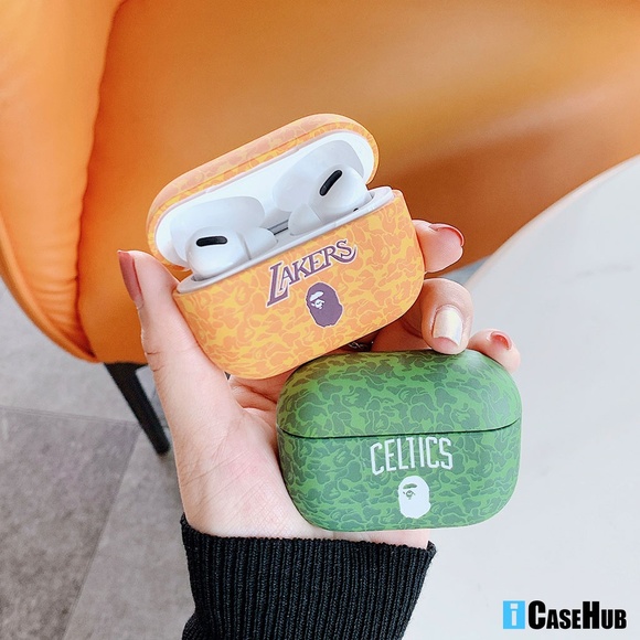 Accessories | Celtics X Lakers Bape Camo Airpods Pro Case Cover | Poshmark